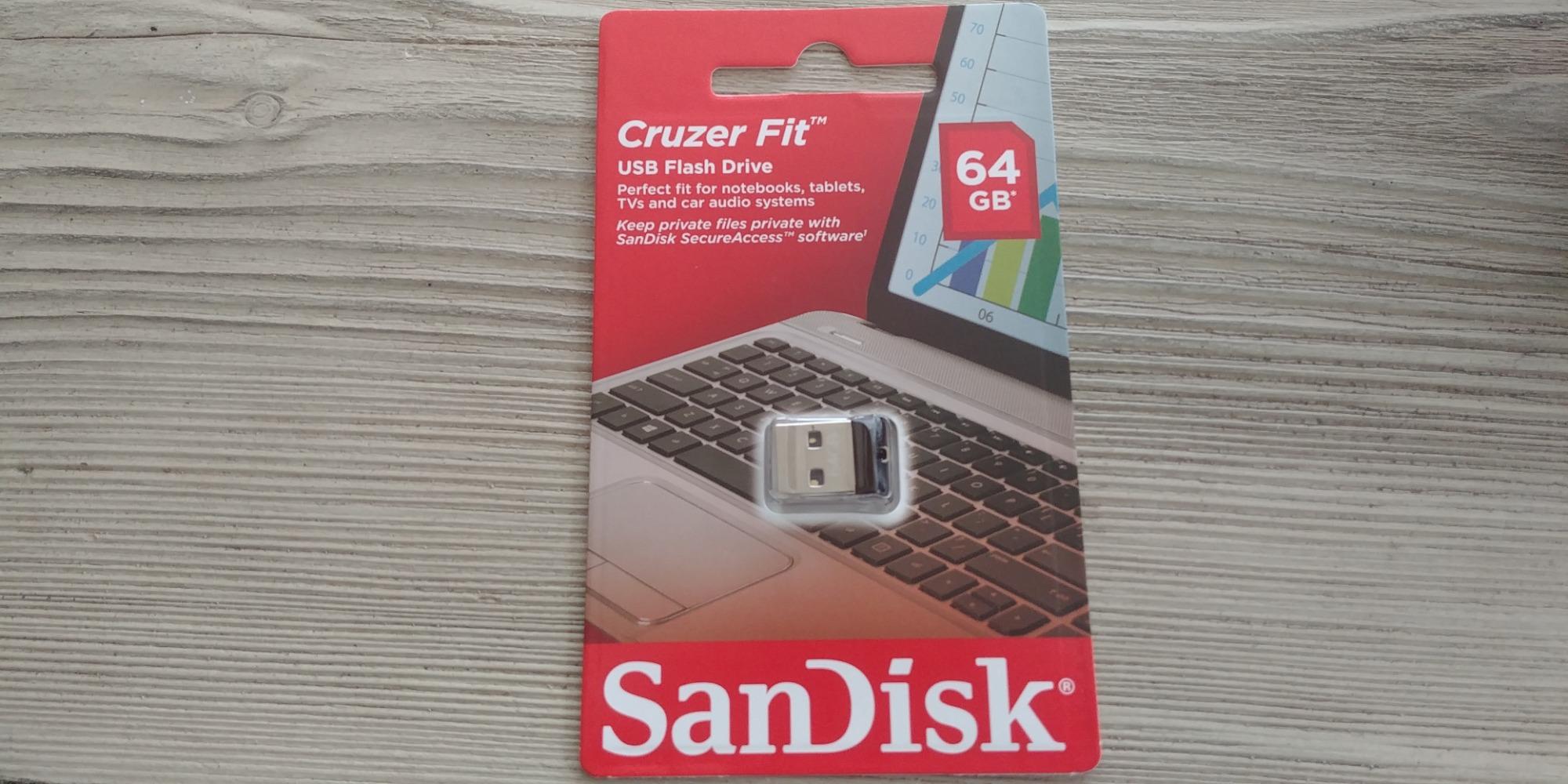 SanDisk Cruzer Fit CZ33 64GB USB 2.0 Low-Profile Flash Drive- SDCZ33 ...