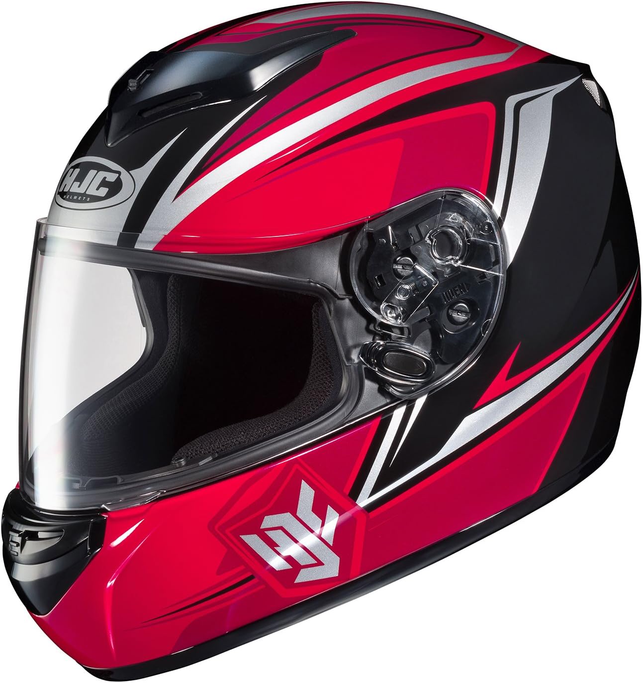Amazon.com: HJC CS-R2 Seca Full-Face Motorcycle Helmet (MC-1, Small ...