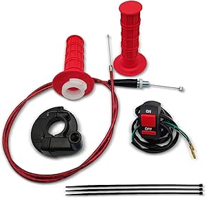 Amazon.com: NZZLXKFJ 7/8 22mm Twist Throttle Accelerator Handle Grips,Mini Bike Throttle Cable ...