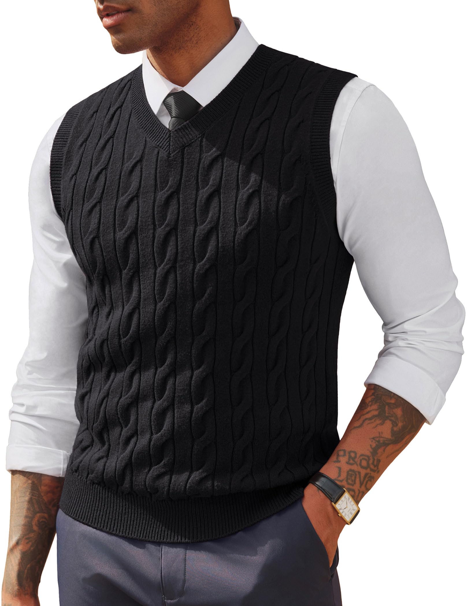7 Best Men's Knit Vest | Layer Over Dress Shirts, Not Bulk