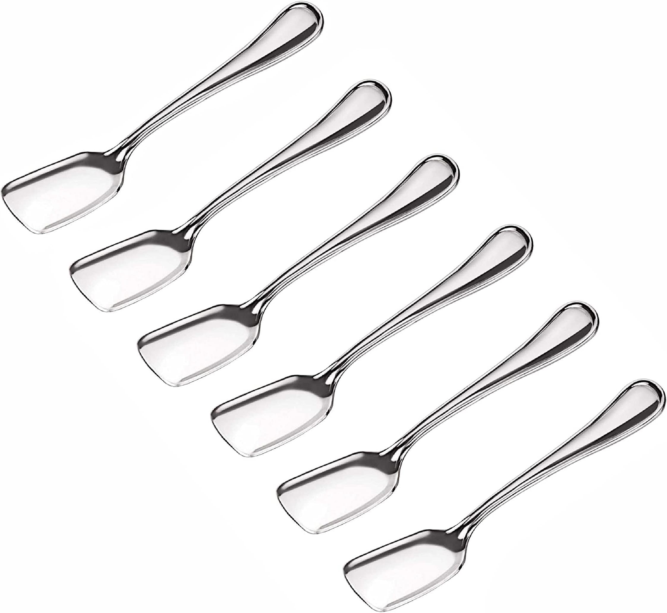 TIARA - Lavish 6 Piece Dinner Spoon Stainless Steel Set : Amazon.in ...