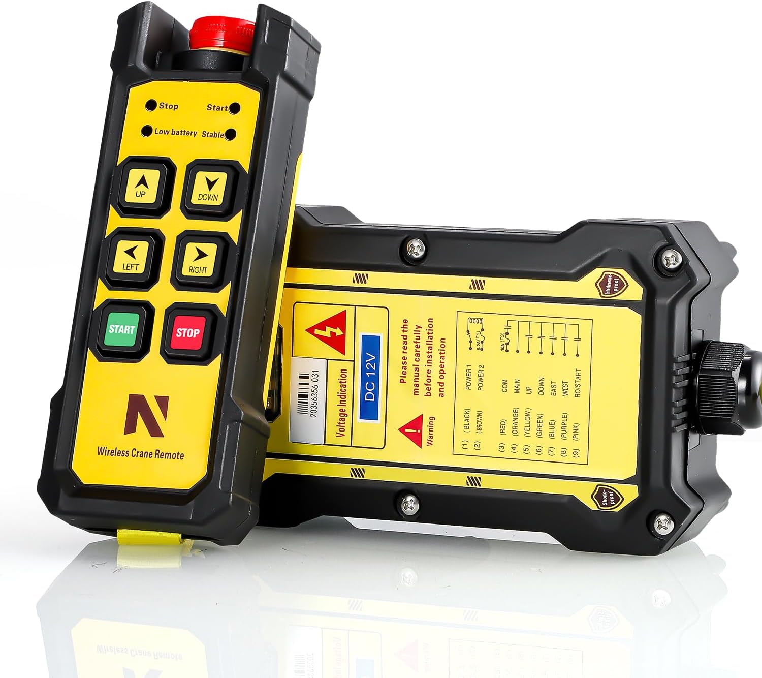 Amazon.com: Q800 Industrial Wireless Crane Remote Control kit 8 Button ...