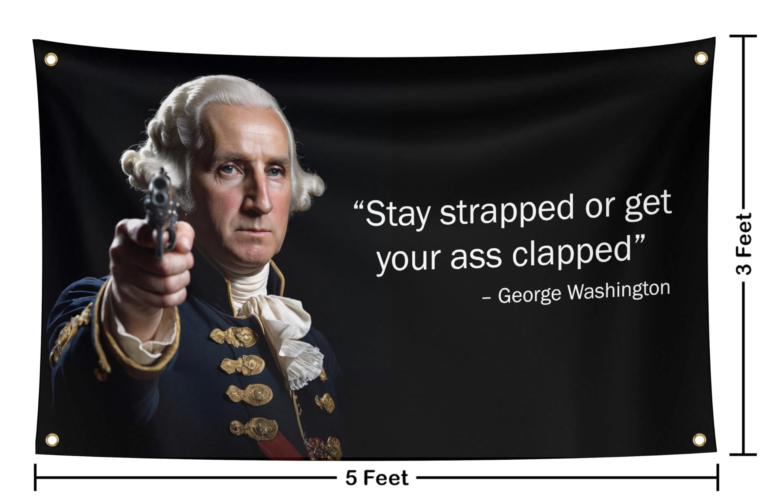George Washington Funny Caption George Washington Quote Etsy