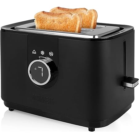 Amazon.de: Princess Black Steel Toaster mit Brötchenaufsatz - 6 ...