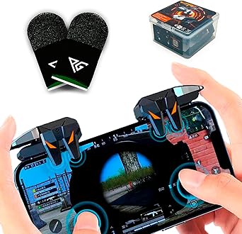 Progameplays Phone Triggers Controller Compatible with iPhone/Android, Sensitive Shoot and Aim ...