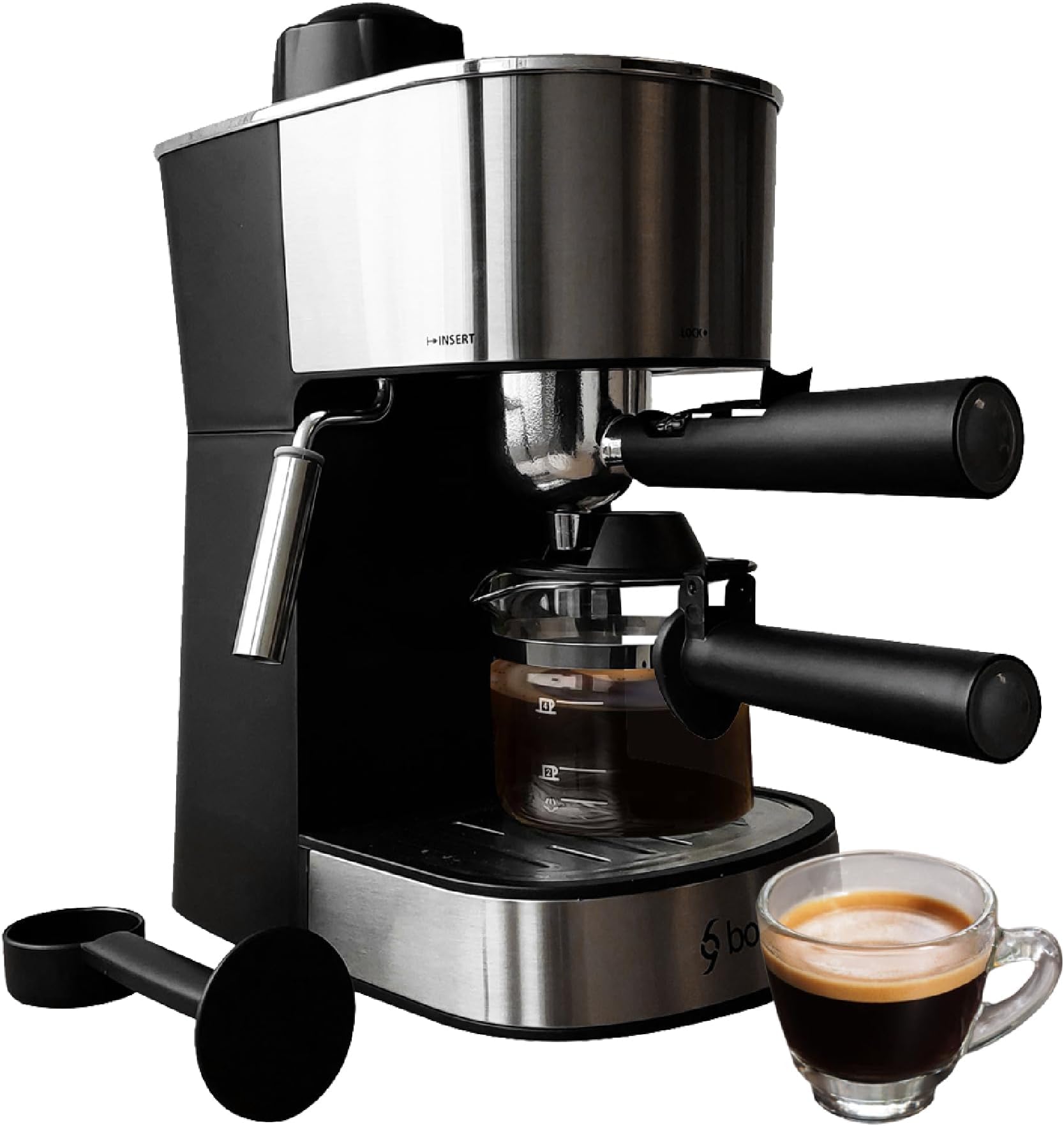 T-fal Espressería Manual, con capacidad de 4 Tazas, incluye boquilla de ...
