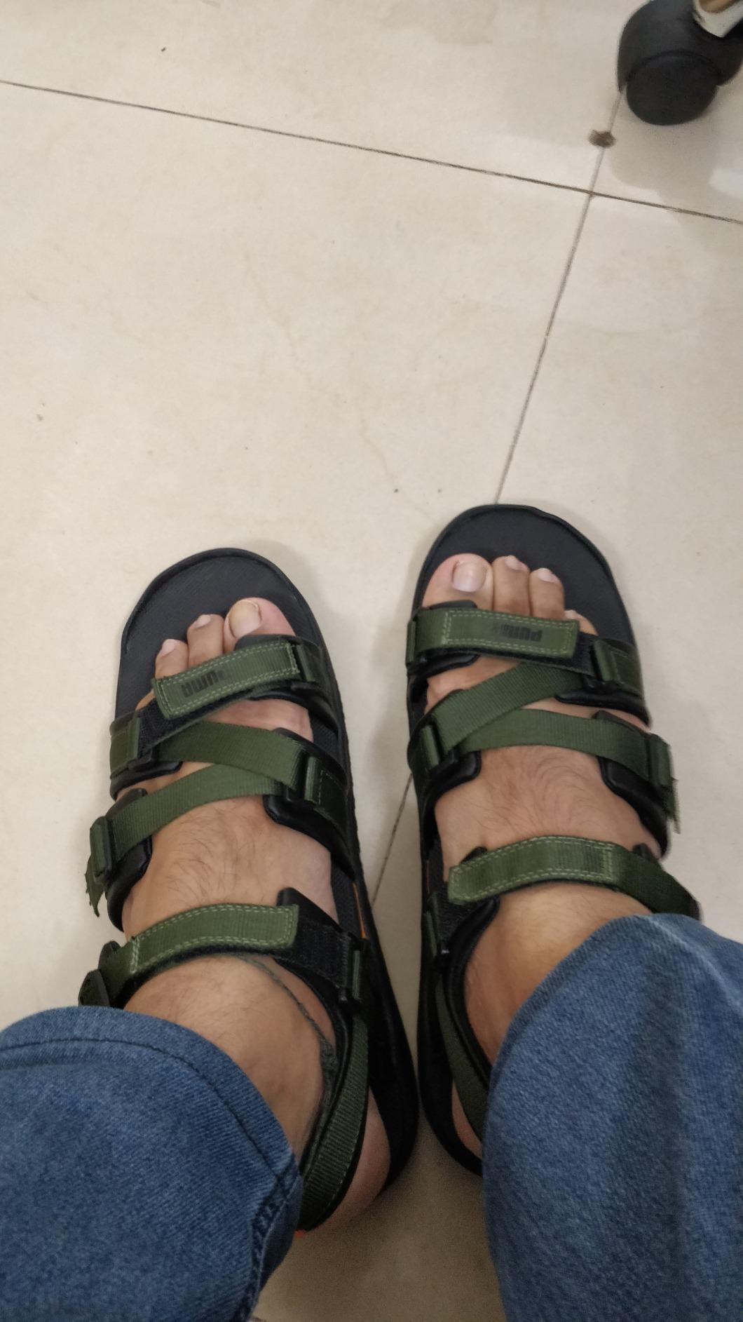 Buy PUMA Men's Prime X IDP Black-Burnt Olive-Orang Orange Popsicle ...