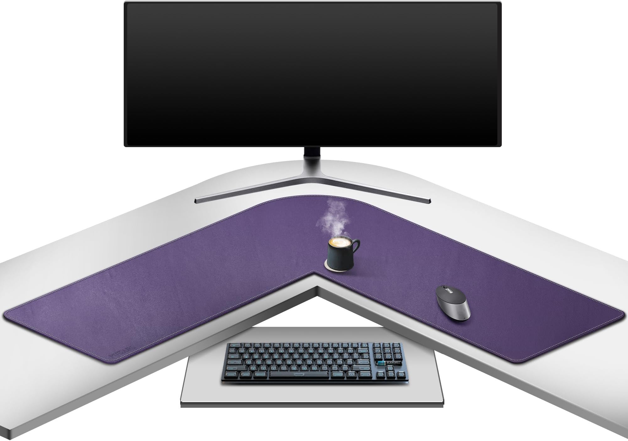 Amazon.com : LPadds L Shaped Mouse Pad - Large, 3mm thickness, Stitched ...