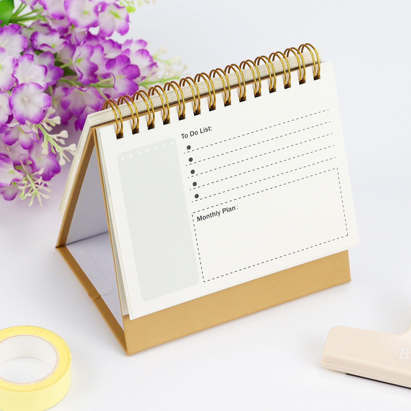 Snapklik.com : Koqye Small Desktop Calendar 2025,Standing Flip Desktop ...