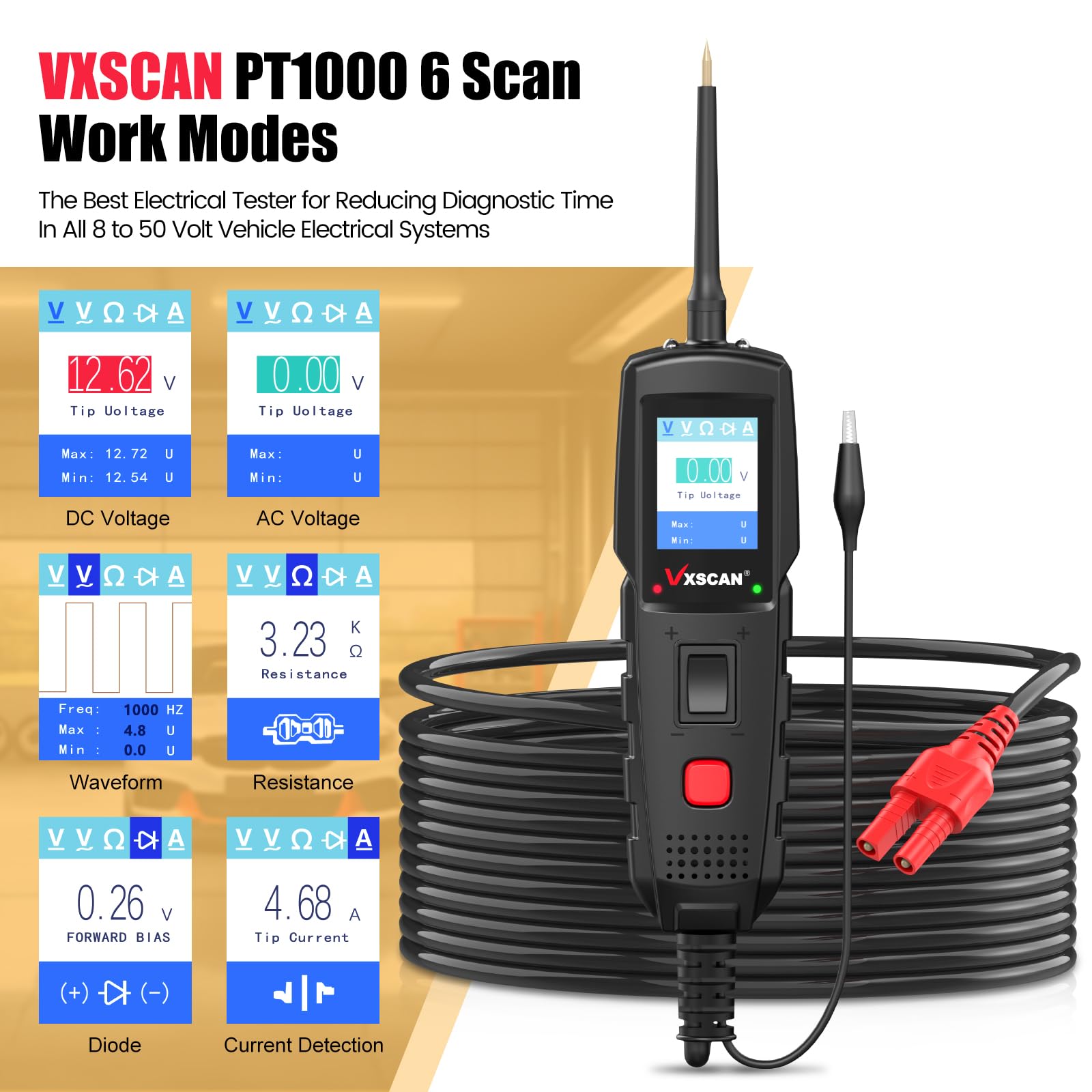Snapklik.com : VXSCAN Automotive Power Circuit Probe Kit, Circuit ...