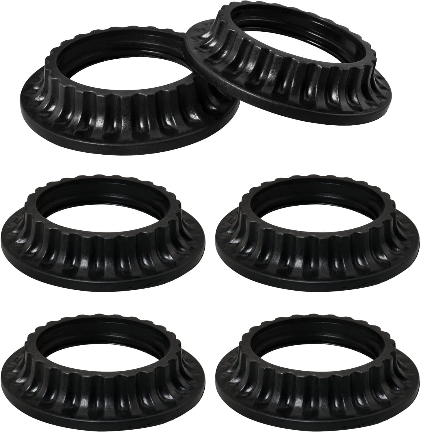 LUORNG 6PCS Light Socket Rings, Lamp Shade Collar Ring, Lock Socket ...