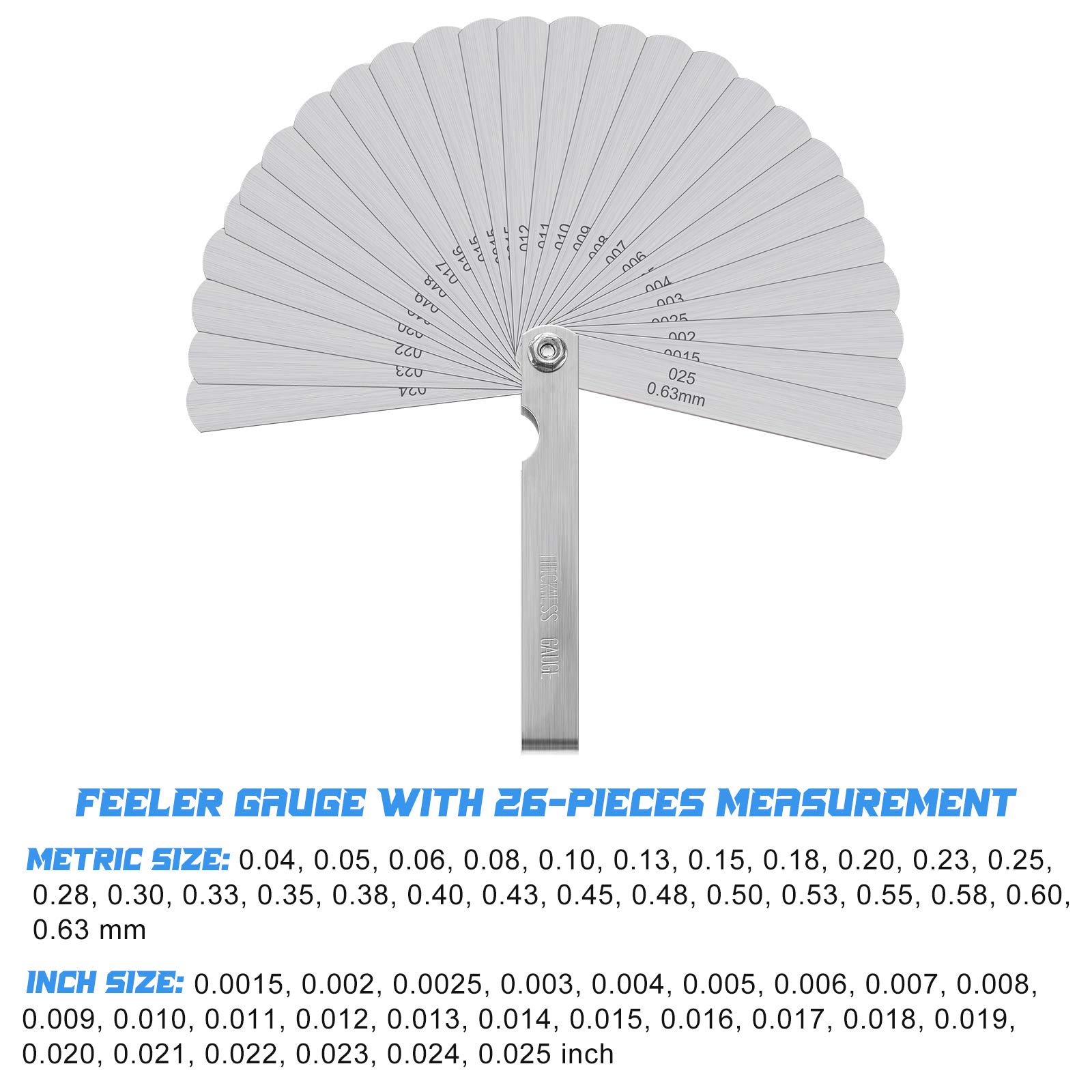 Snapklik.com : Weewooday 3 Pcs Straight And Angled Stainless Steel ...