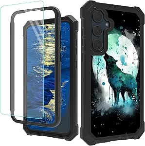 Amazon.com: GFRGTFHYT Funda para teléfono Samsung Galaxy A35 5G con protector de pantalla ...