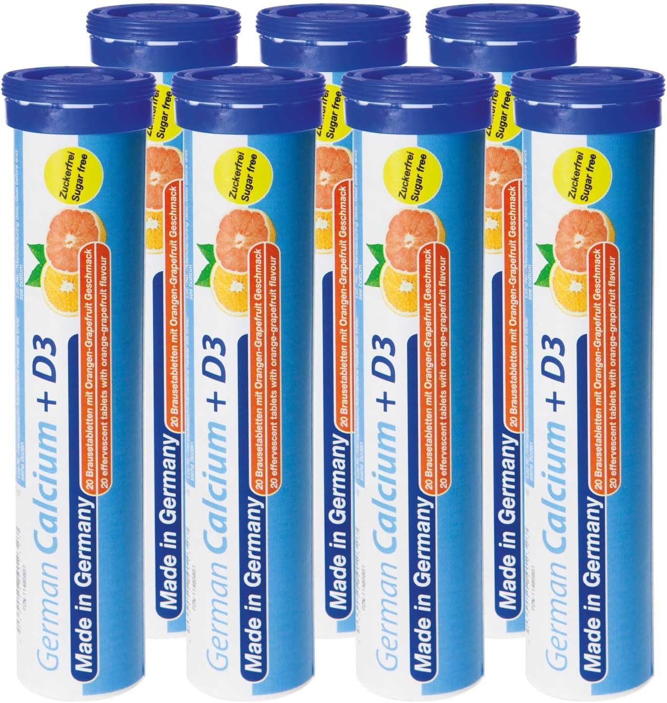 German Calcium + Vitamin D Drink Effervescent Tablets 140 Servings ...