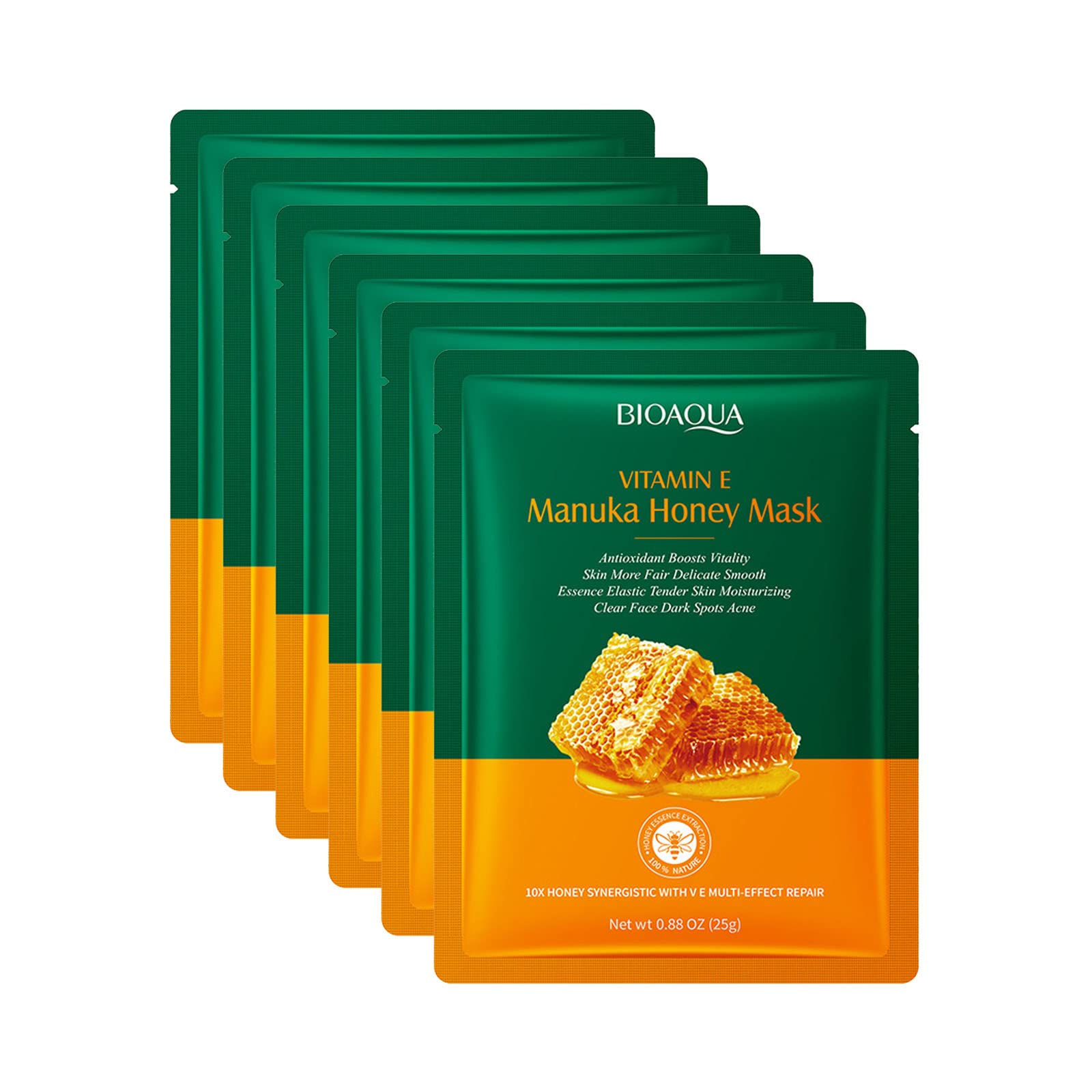 6 Pcs Manuka Honey Mask Honey Face Mask Facial Sheet Mask Set Hydrating ...
