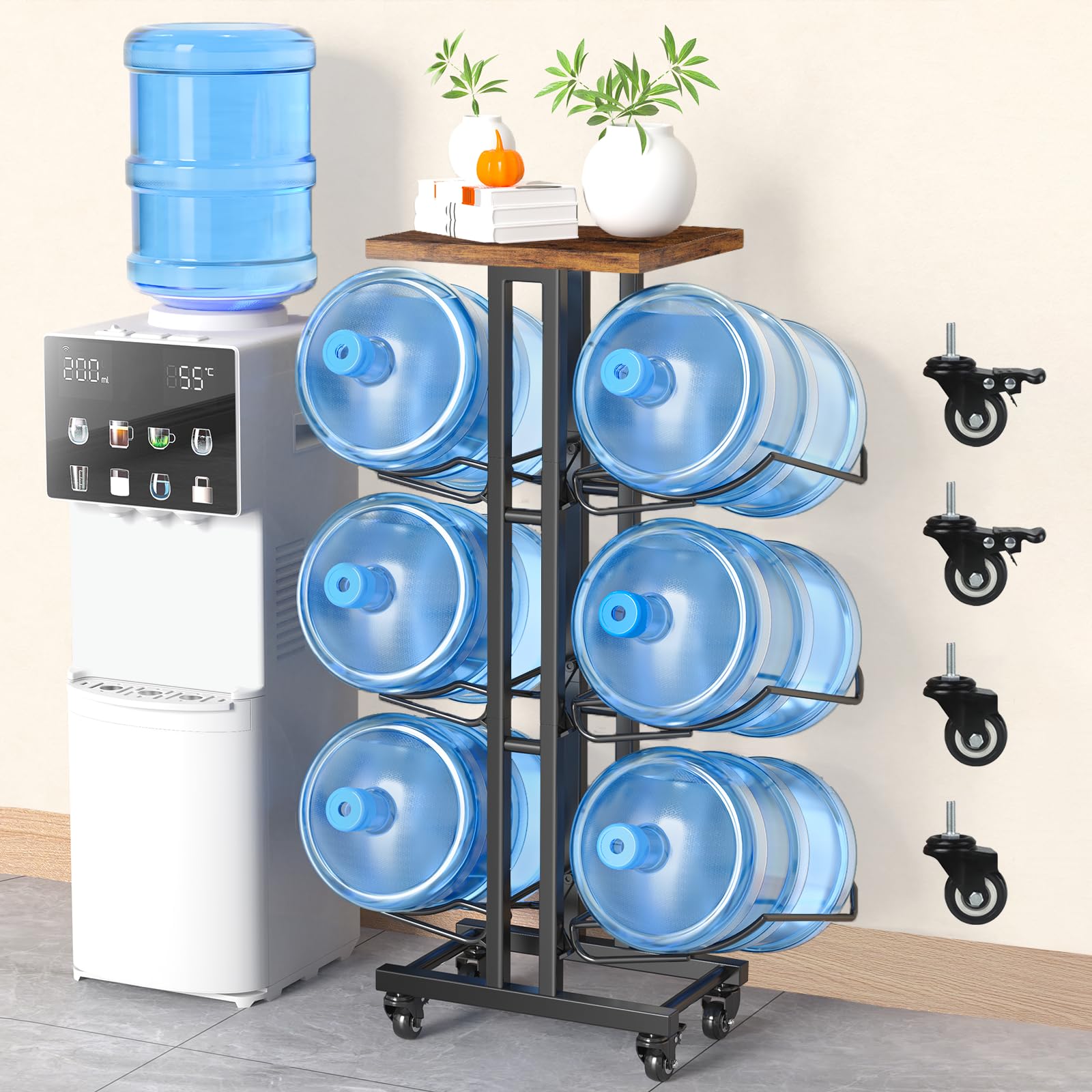Amazon.com: 5 Gallon Water Jug Holder,3 Tier Foldable Heavy Duty Water ...