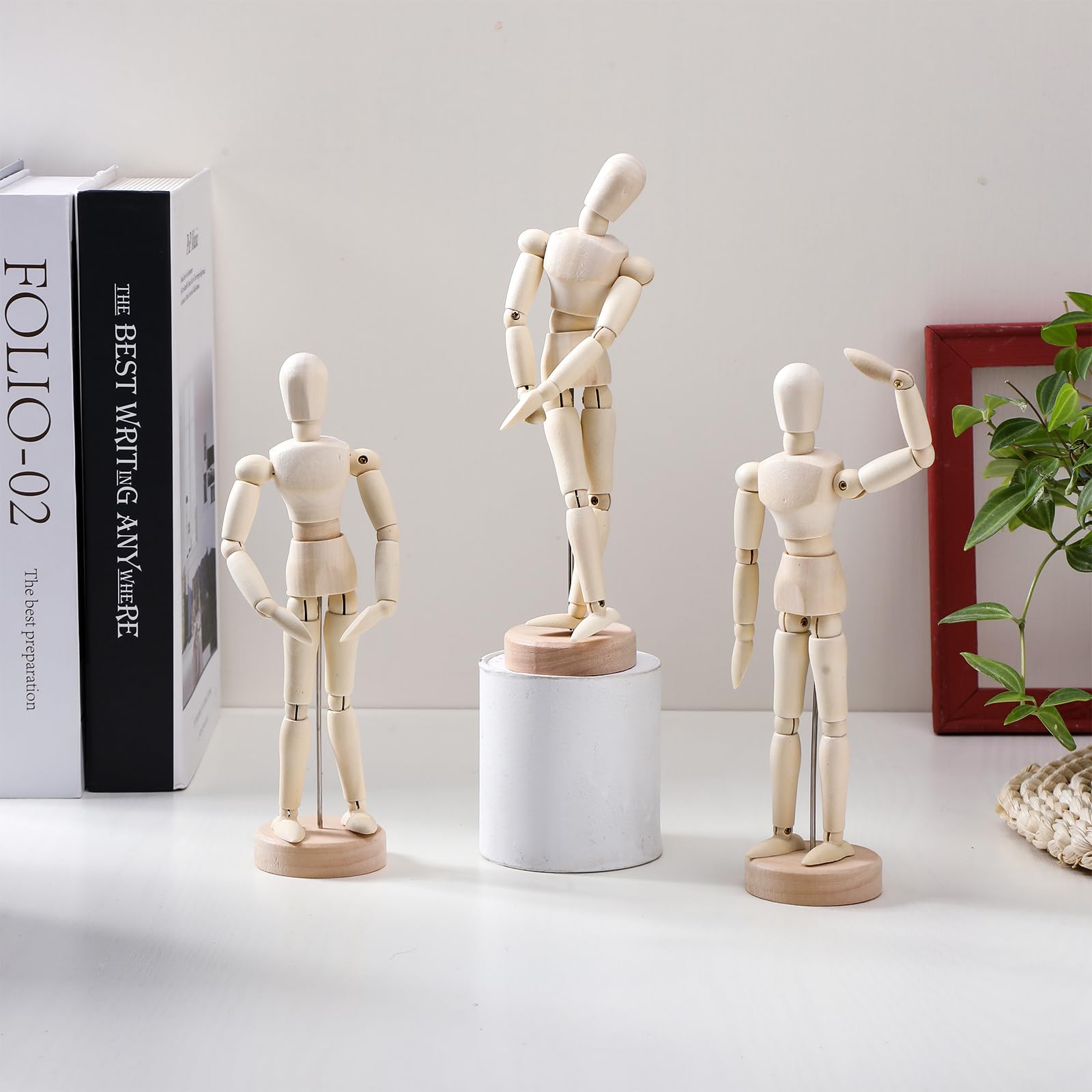 Snapklik.com : 6 Pcs Artists Wooden Manikin Jointed Mannequin Flexible ...