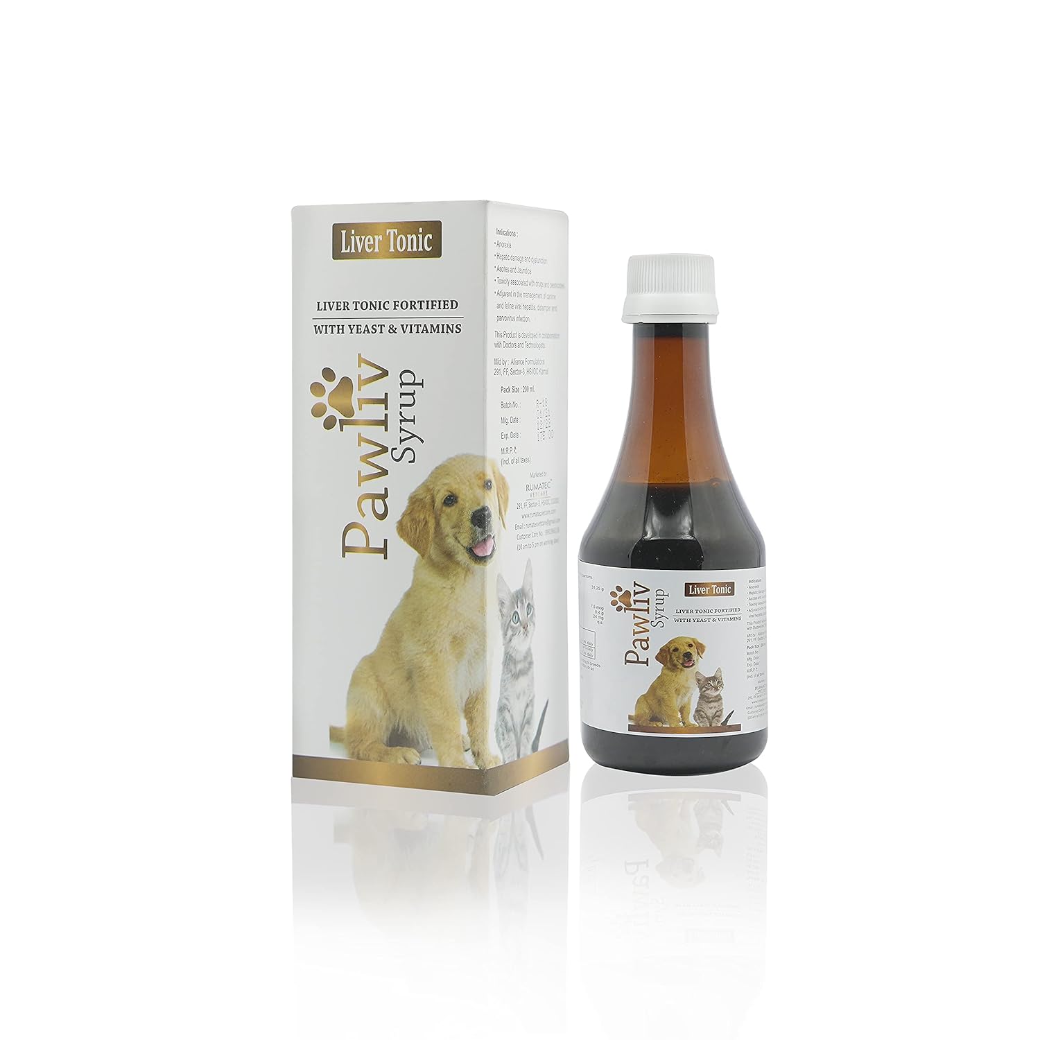 Rumatec Vetcare Pawliv Syrup Liver Tonic Fortified with Yeast and ...