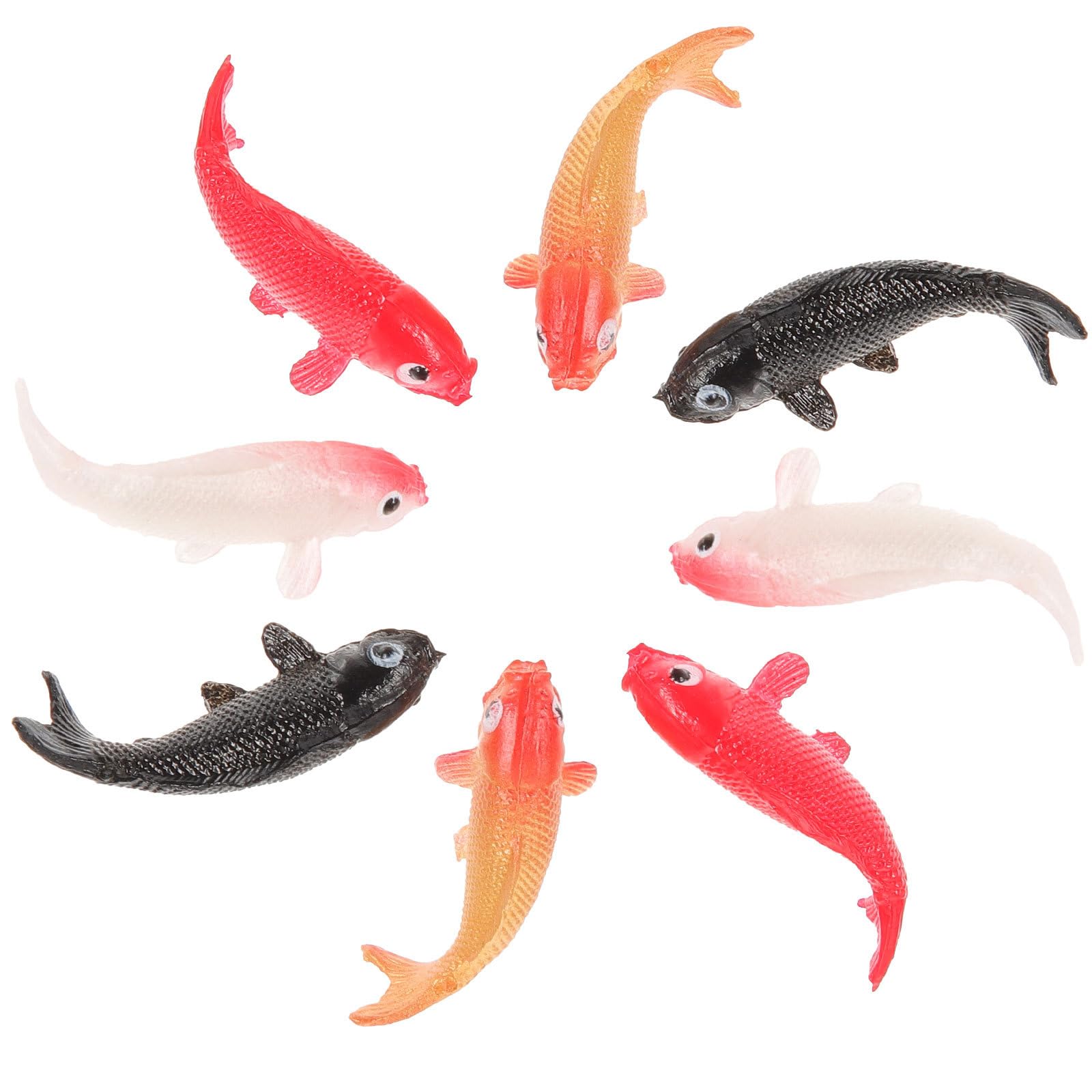 Amazon.com: TEHAUX 10pcs Mini Goldfish Figurines, Mini Koi Fish 1:12 ...
