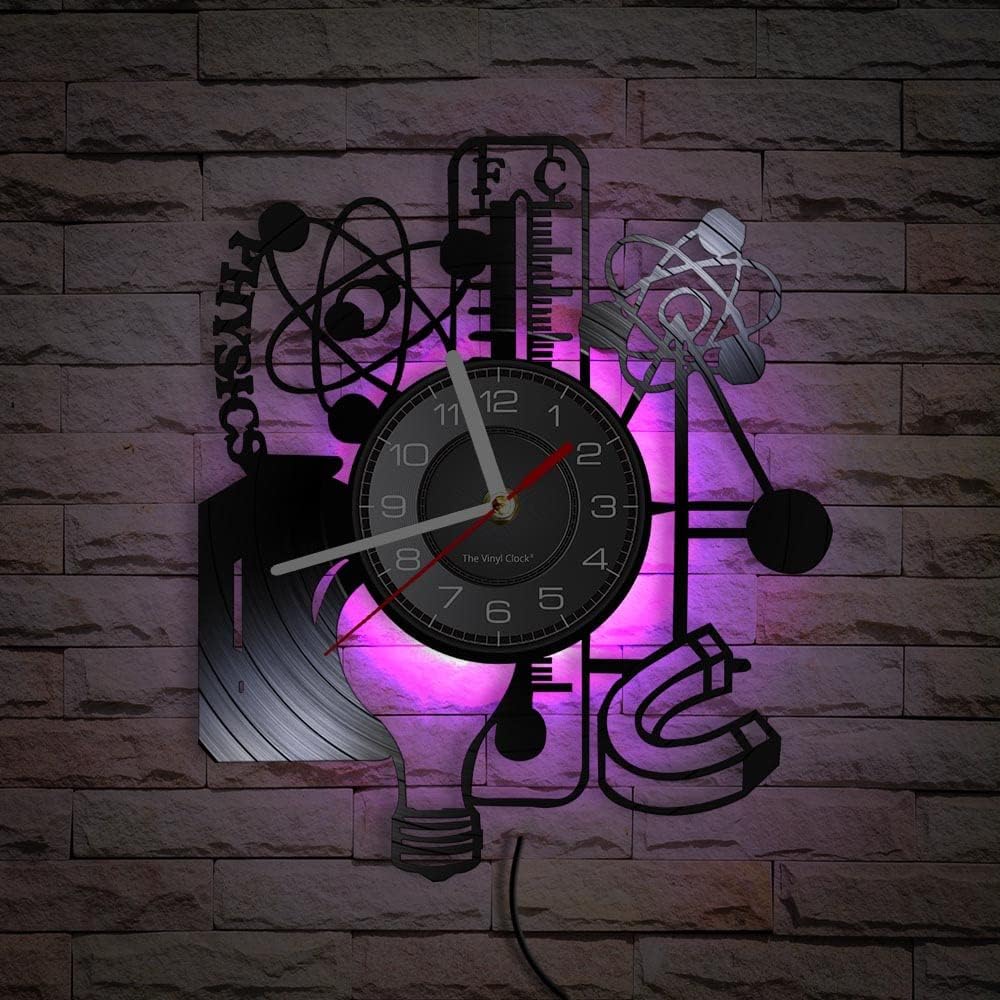 Amazon.com: Timethink 12 Inch Chemistry LED Wall Clock with 7 Colors ...