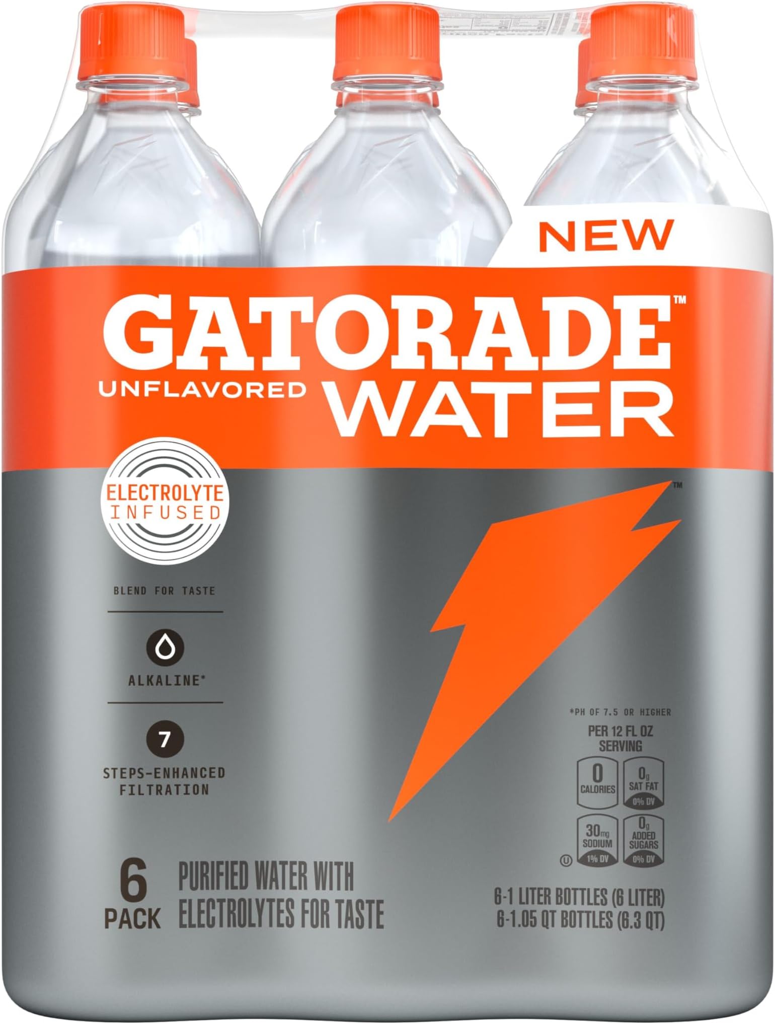 Amazon.com: Gatorade Water, 700ML Sports Cap (Pack of 12) : Grocery ...