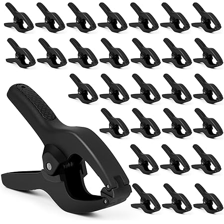 Spring Clamps 30 Pack,ACOSEA 3.5 inch Plastic Small Spring Clips,Clamps ...