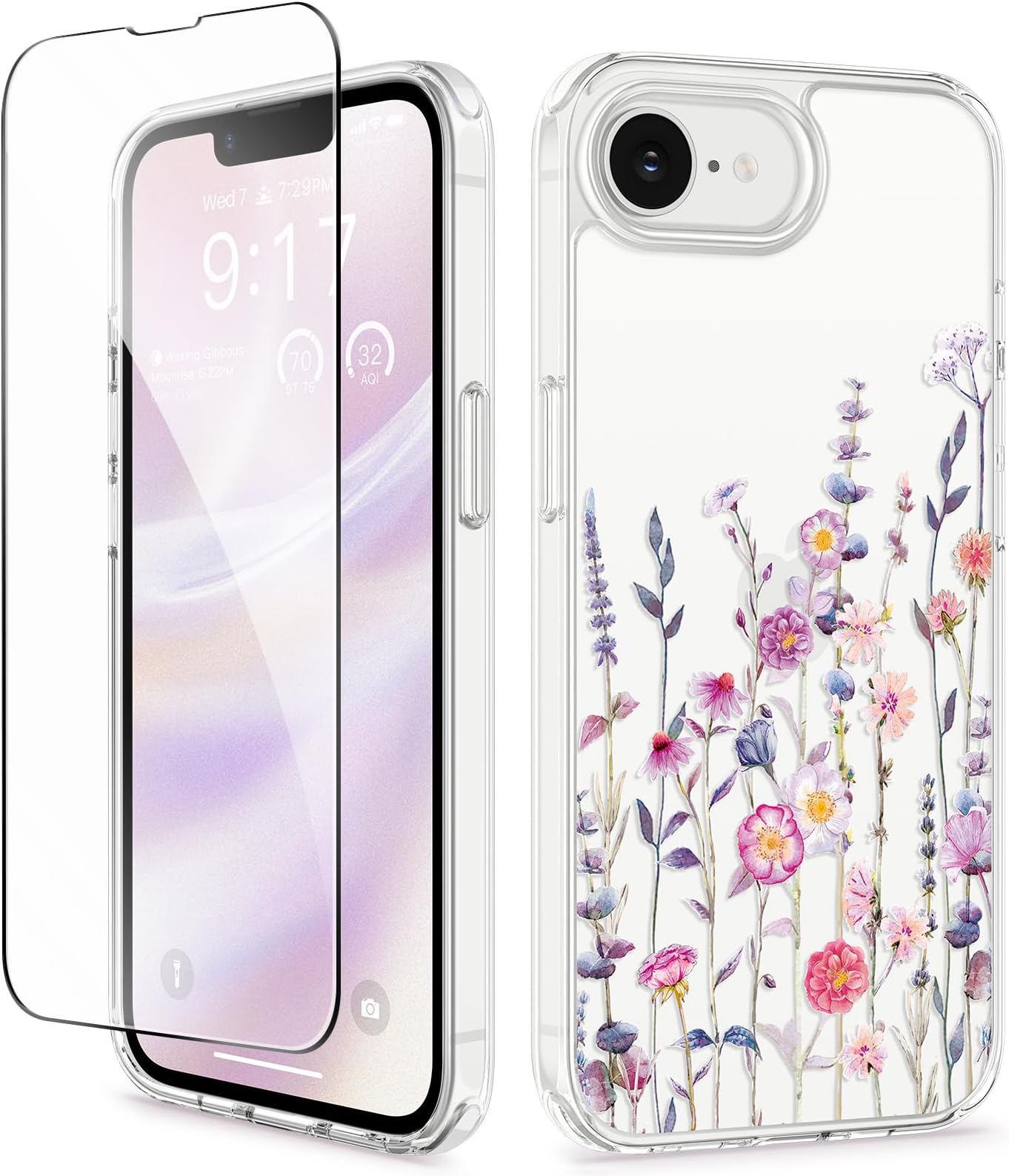 Amazon.com: Dretal for iPhone 16e Case with 2X Screen Protector, Girl ...