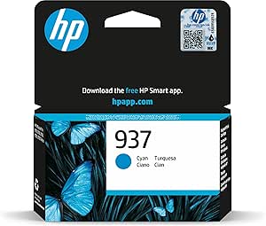 HP 937 Cyan Original Ink Cartridge : Amazon.co.uk: Computers & Accessories