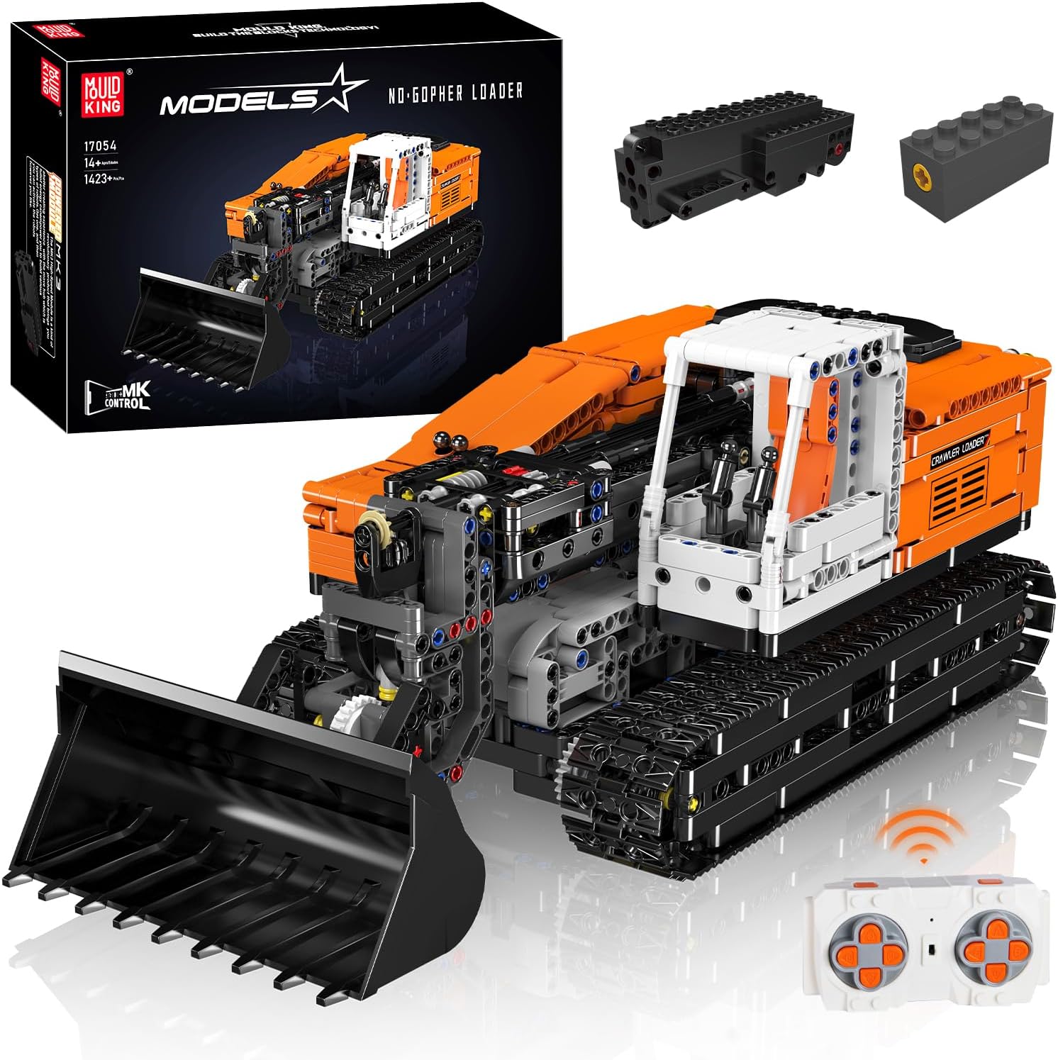 Mould King 17054 Bulldozer STEM Technology Building Blocks Set for Kids ...