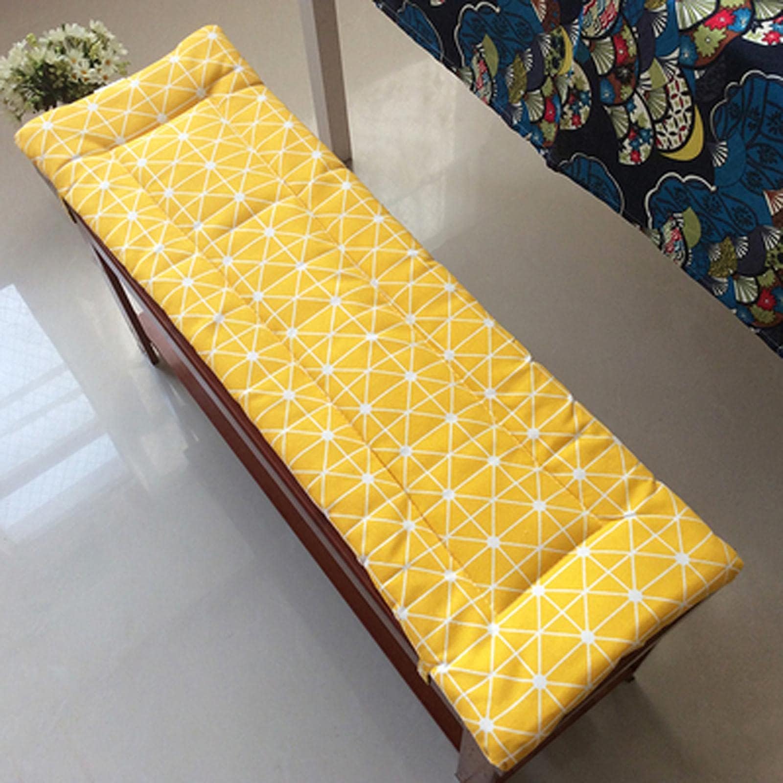 Amazon.com: Outdoor Indoor Long Rectangle Bench Cushion, 35x11inch Non ...