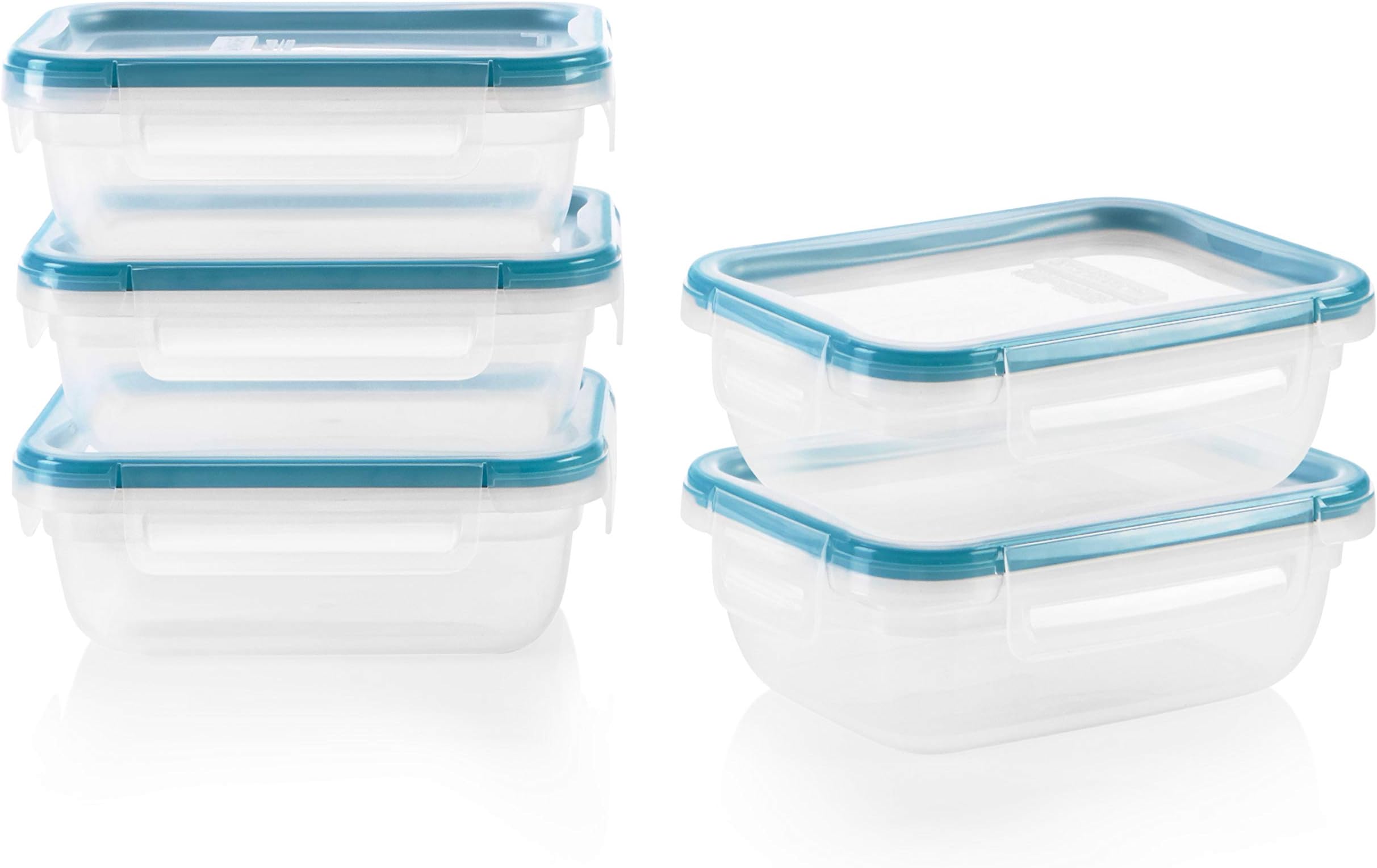 Amazon.com: 3-Cup Rectangle Food Storage (Pack of 4 Containers) (3 cup ...