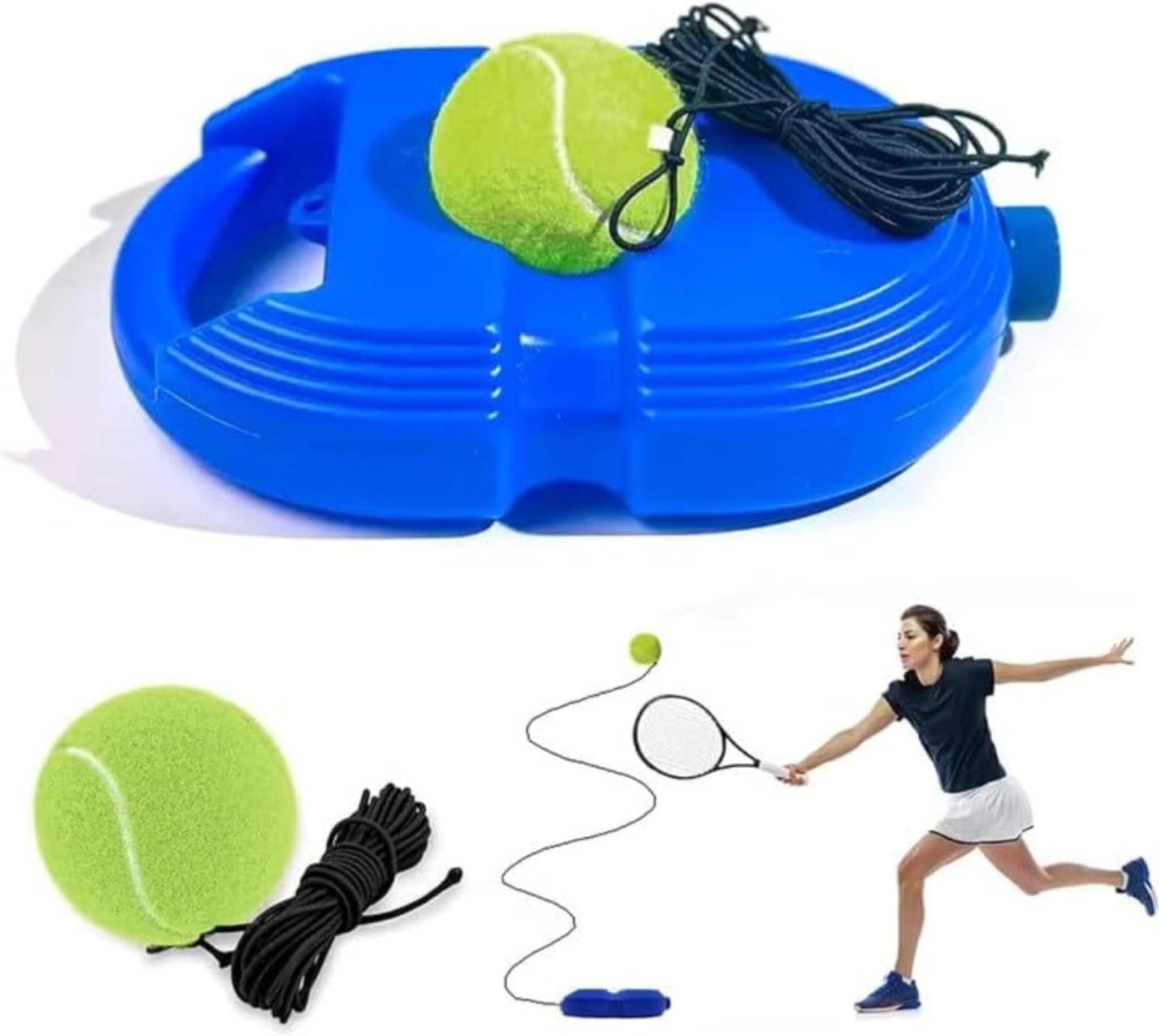 Buy Plastic Solo Tennis Trainer Rebound Ball - Portable Tennis ...