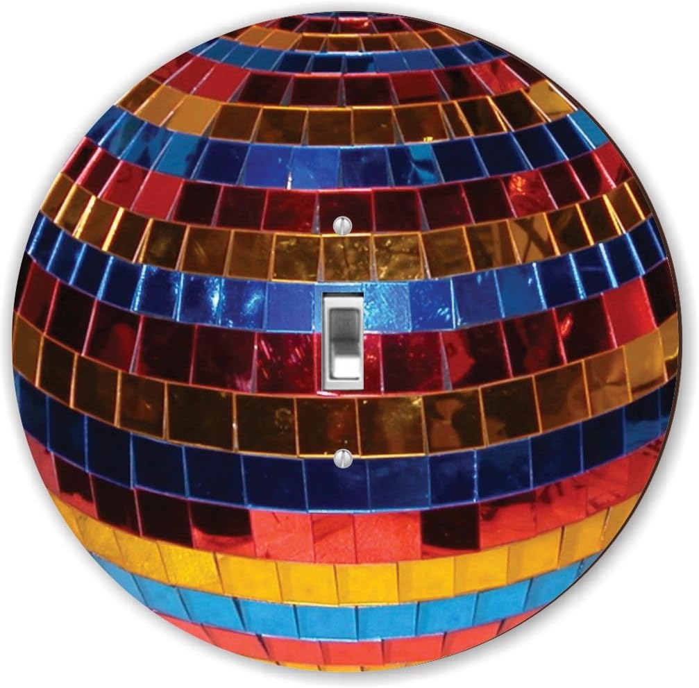 Rikki Knight RND-LSPS-81 Rainbow Mirrored Disco Ball Round - Single ...