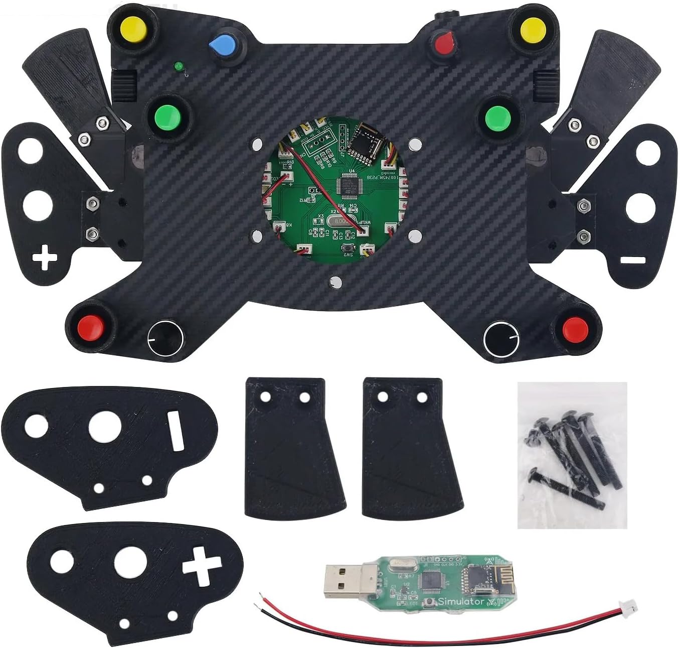 Taiyudec USB Wireless Steering Wheel Hub For 70mm /12.5inch/ 3/4 Inch ...