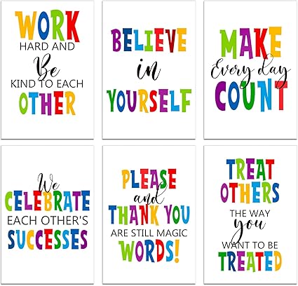 Amazon.com: FaCraft Classroom Decorations,12"x 18" Motivational Posters ...