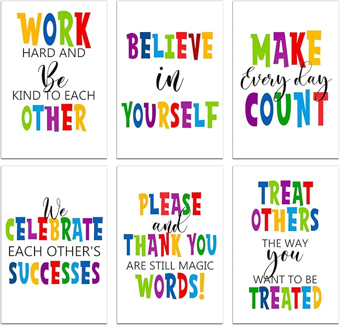 Amazon.com: FaCraft Classroom Decorations,12"x 18" Motivational Posters ...