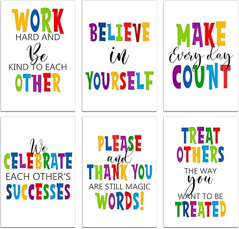 Amazon.com: FaCraft Classroom Decorations,12"x 18" Motivational Posters ...