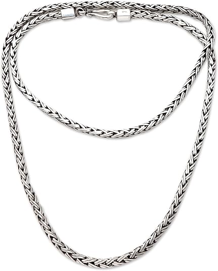 Amazon.com: NOVICA Artisan Handmade Sterling Silver Chain Necklace ...