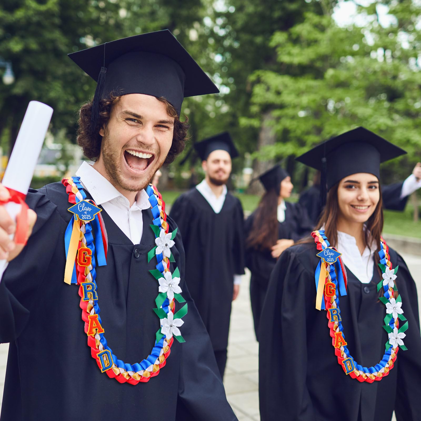 Snapklik.com : 48" Philippines Graduation Leis 2025 Graduation Ribbon ...