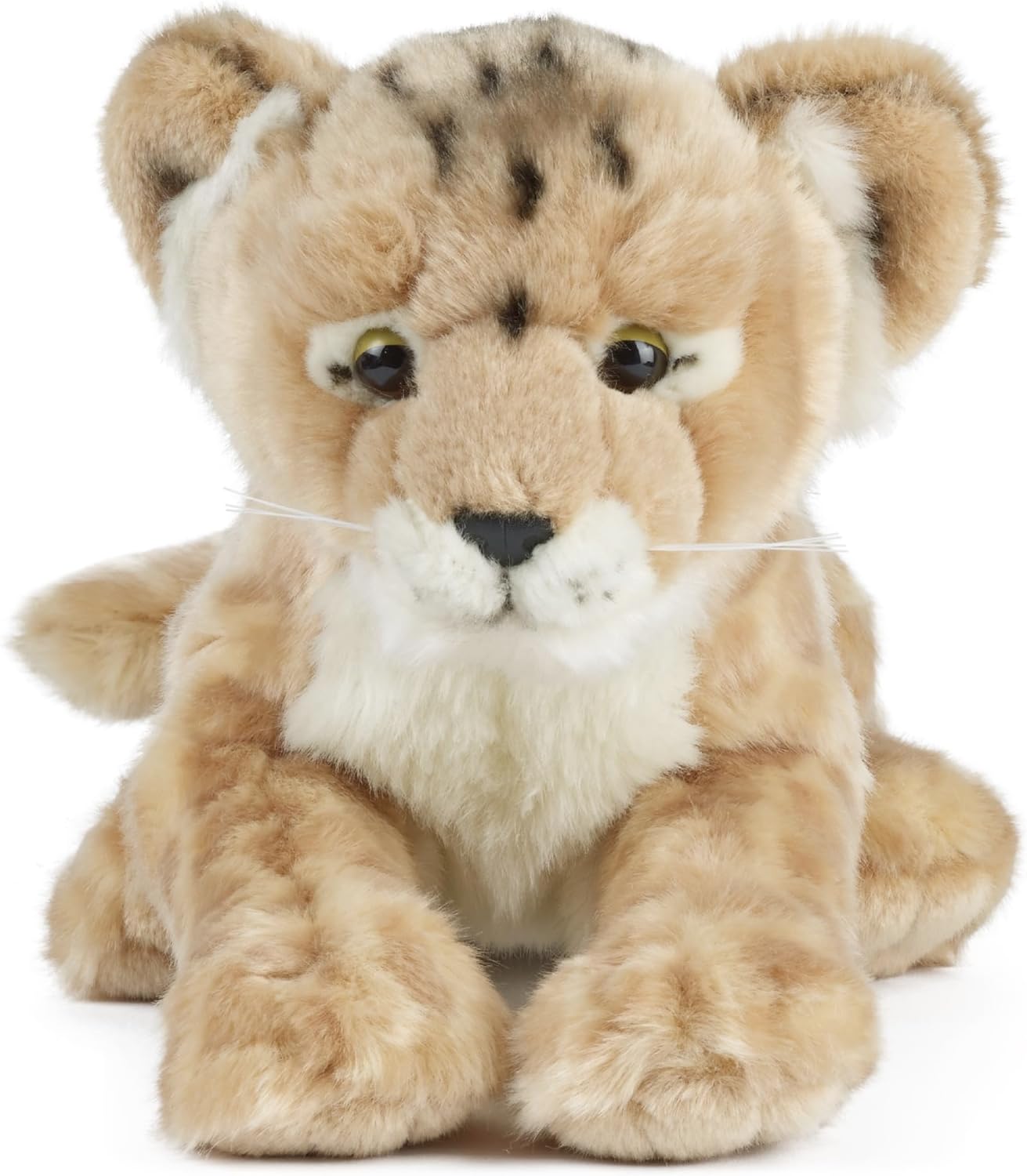 Amazon.com: Living Nature Lion Cub Stuffed Animal | Fluffy Animal ...