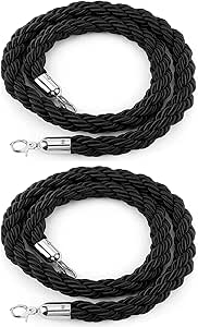 Amazon.com: FLOAPA 3/4/5 Feet 1/2/4 Pack Stanchion Hemp Braided Rope ...