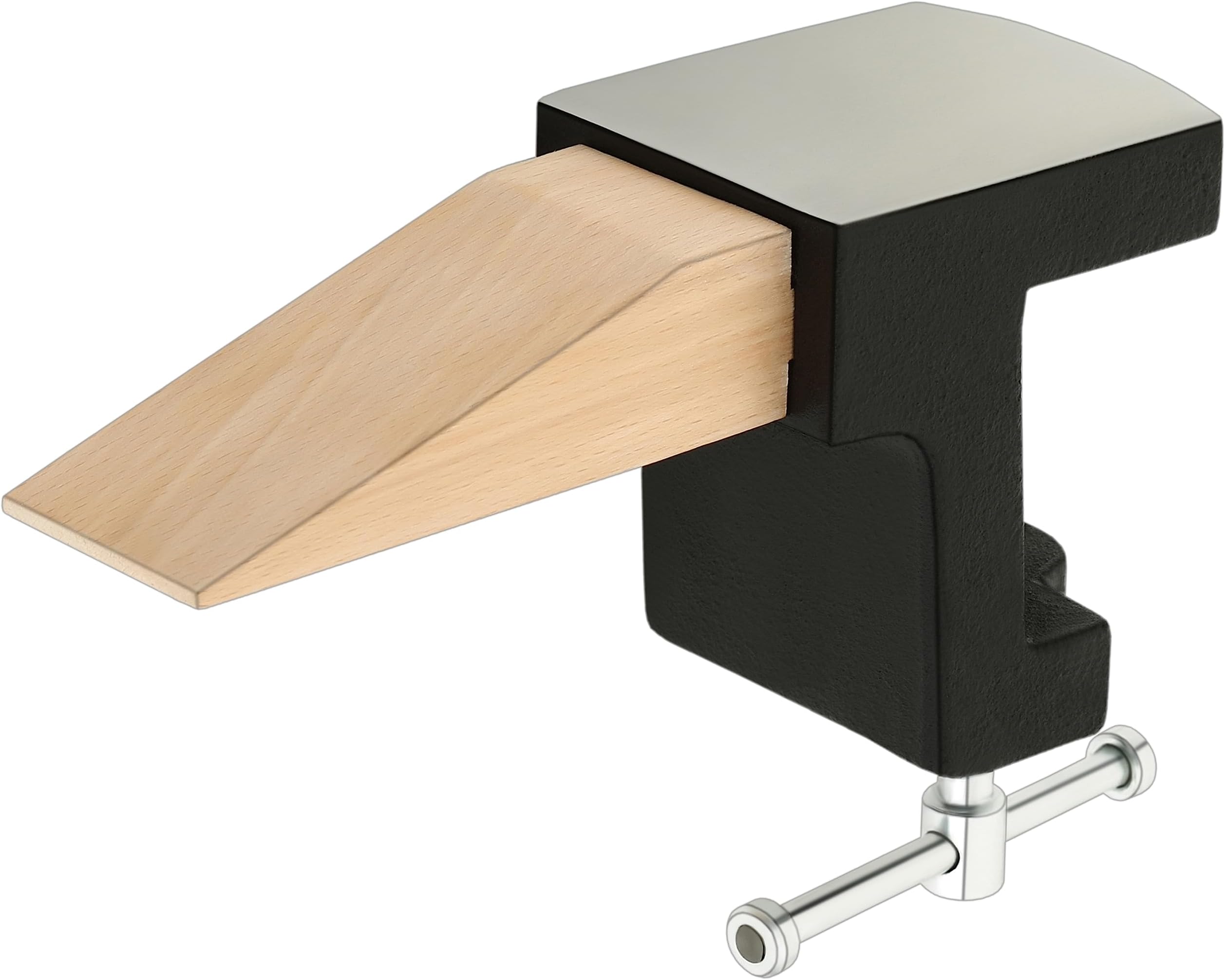Professional Bench Anvil Pin Clamp with Jewelers Steel & Wood Block ...