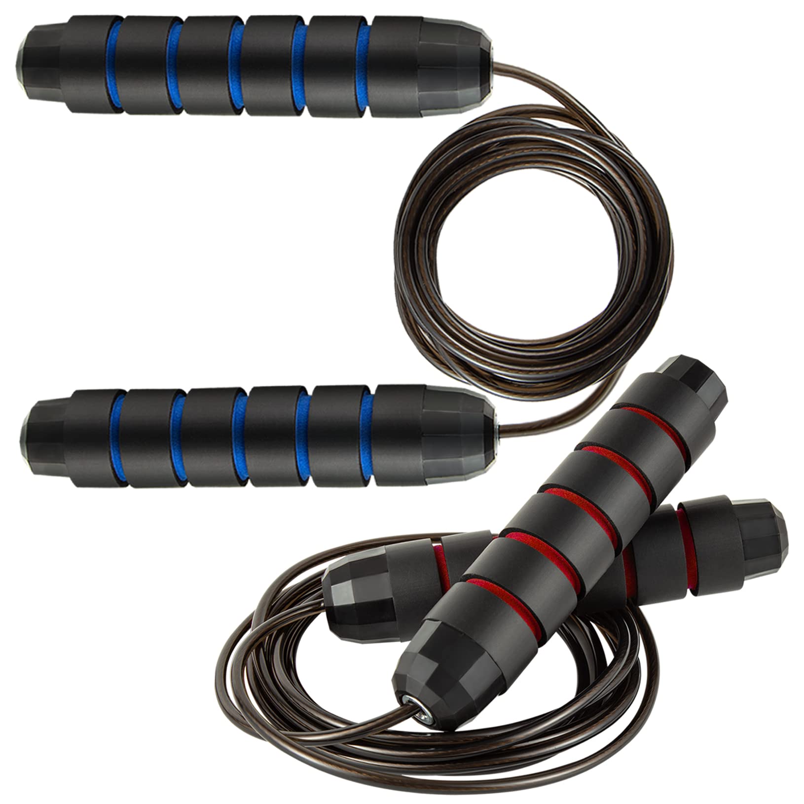 Amazon.com : ONLYFU 2pcs Adjustable Jump Ropes for fitness Lightweight ...