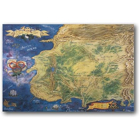 Amazon.com: Best Print Store - Wheel of Time, Map of Randland Poster ...