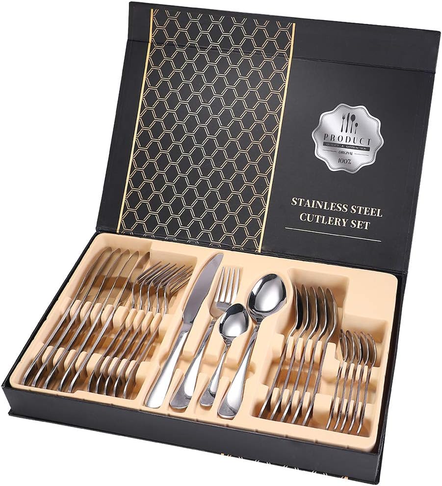 Arthur Price Classic Kings 24 Piece Cutlery Gift Box Set : Amazon.co.uk ...