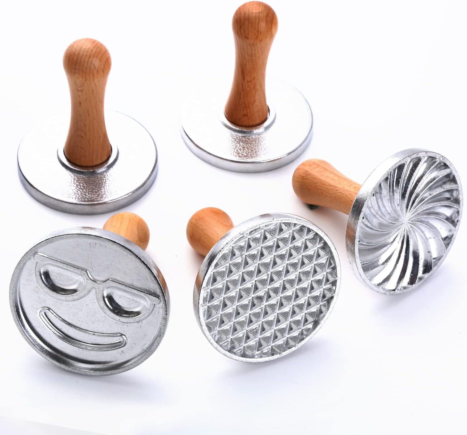 Amazon.com: Cookie Stamps Set of 5,Cookie Stamps for Baking Christmas ...