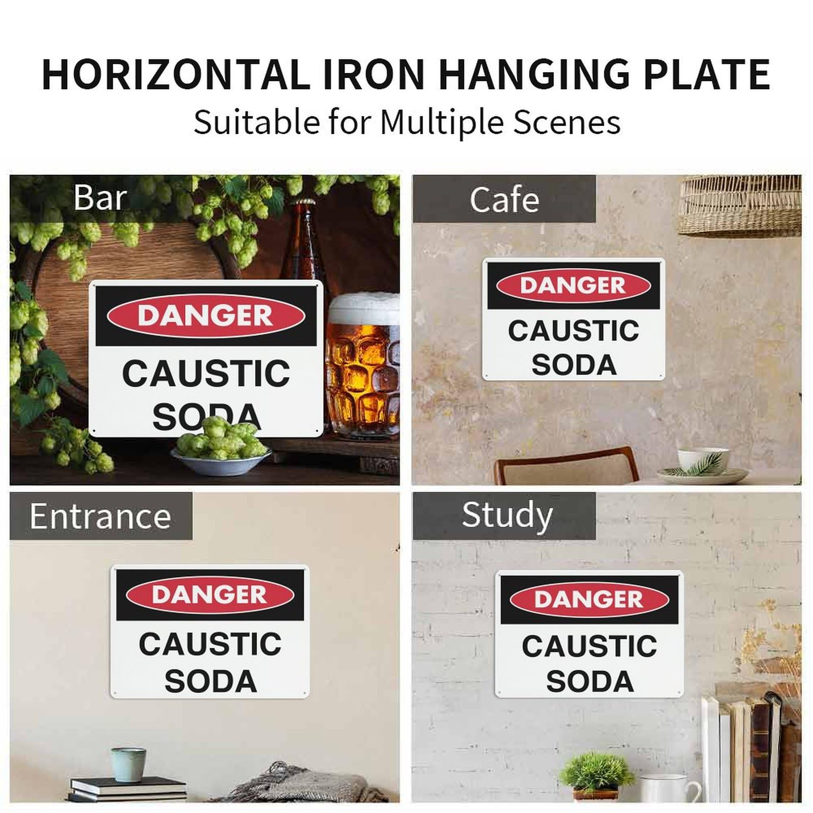 Caustic Soda Safety Sign