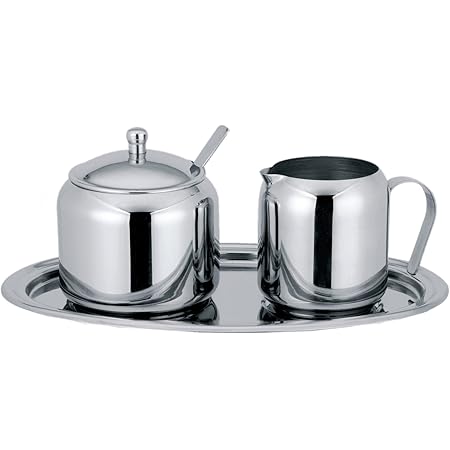Amazon.com | Frieling USA 18/10 Stainless Steel Creamer and Sugar Bowl ...