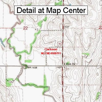 Amazon.com : USGS Topographic Quadrangle Map - Clarkson, Nebraska ...