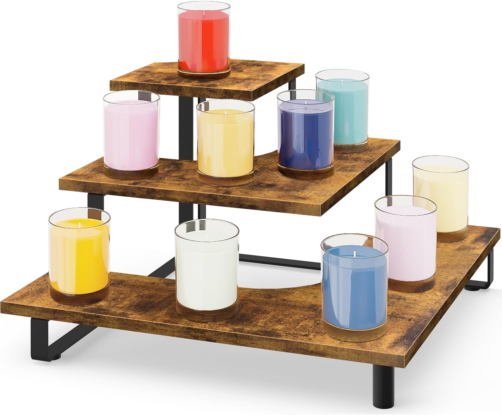 Amazon.com: 3 Pieces 3 Tiers Retail Table Display Stand 40 Inches ...